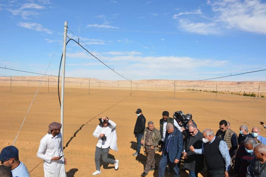 The Governor of the New Valley inspects the first agricultural project ...